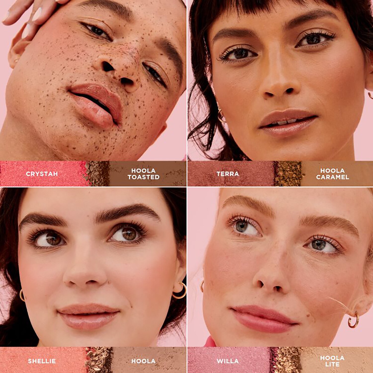 Hoola & WANDERful World Face Palette - Mini paleta bronzer & blush ...