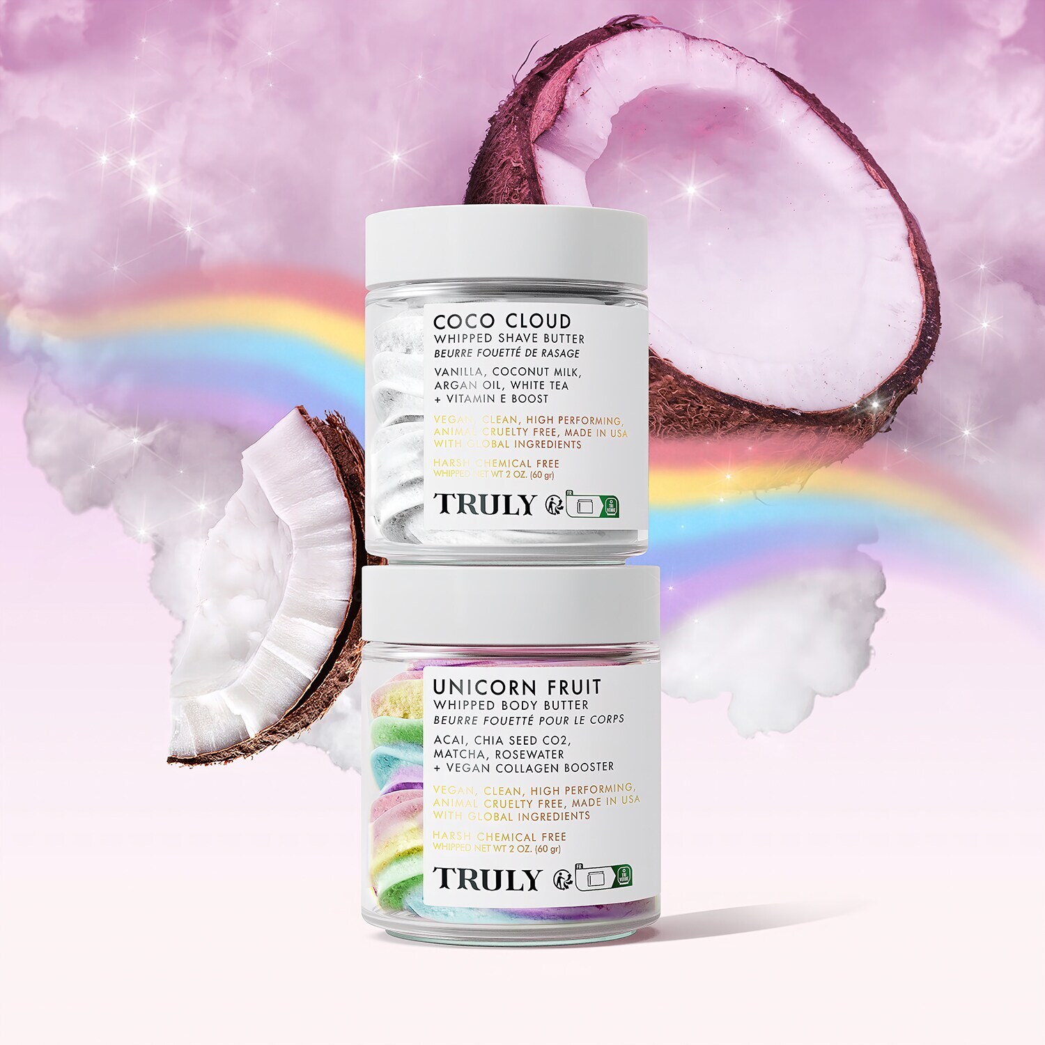 Coco Cloud & Unicorn Fruit - Set pentru corp Truly ≡ SEPHORA