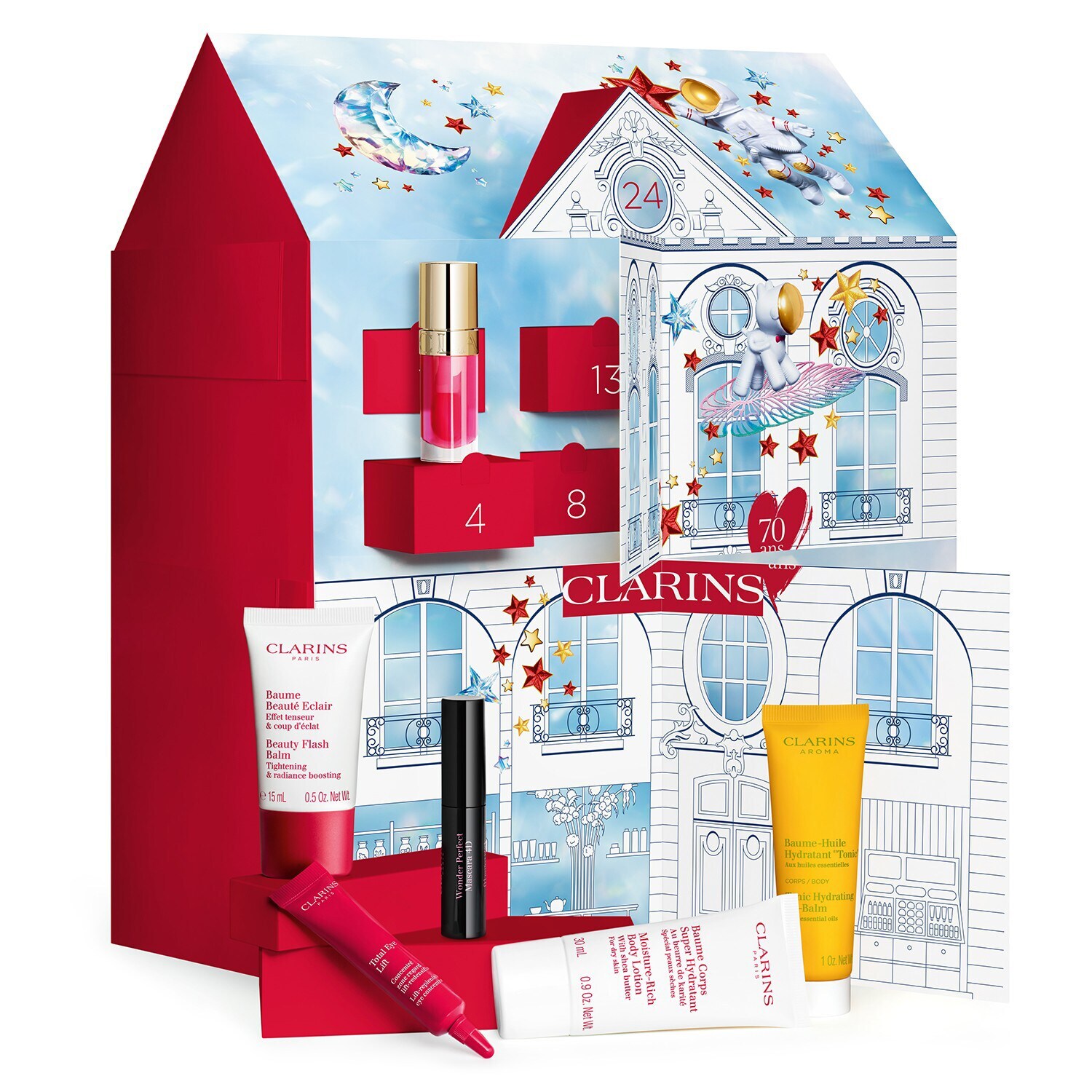 Clarins ADVENT CALENDAR 24pcs Skin care&Make Up - set ingrijire fata ...