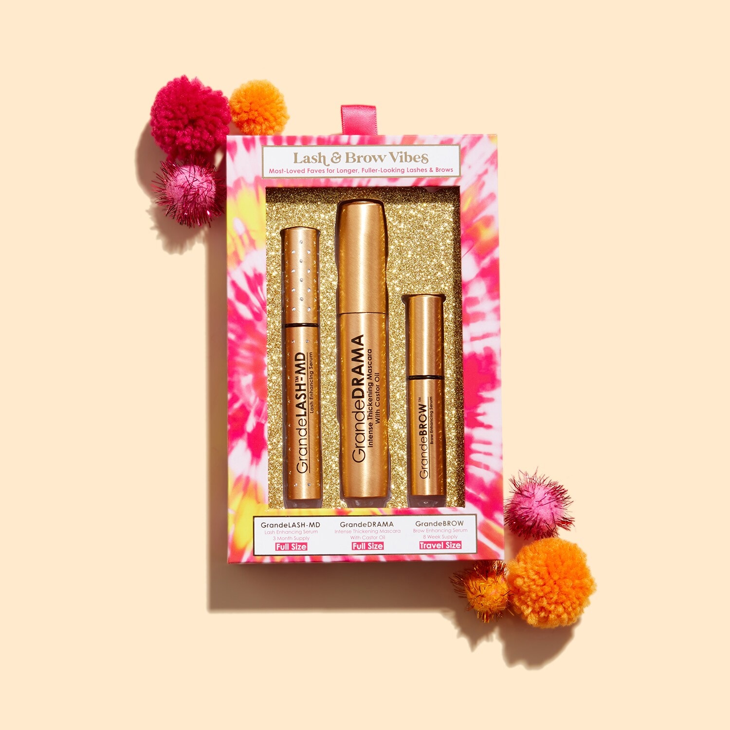 Lash & Brow Vibes - Set pentru gene si sprancene Grande Cosmetics ≡ SEPHORA