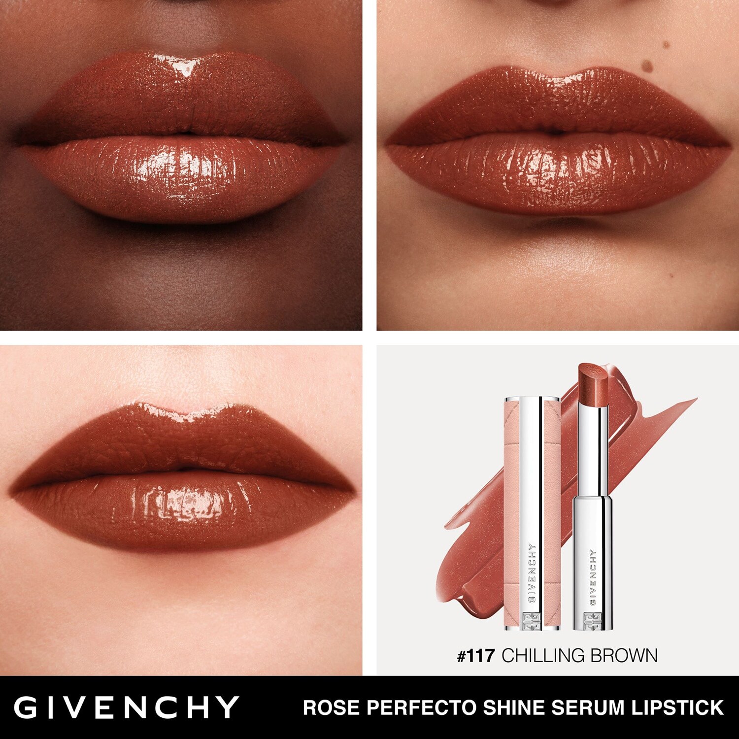 Rose Perfecto Shine Serum Lipstick - Ruj de buze Givenchy ≡ SEPHORA