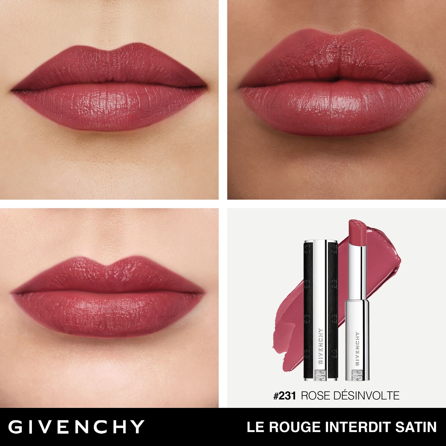 Le Rouge Interdit Satin - Ruj Givenchy ≡ SEPHORA