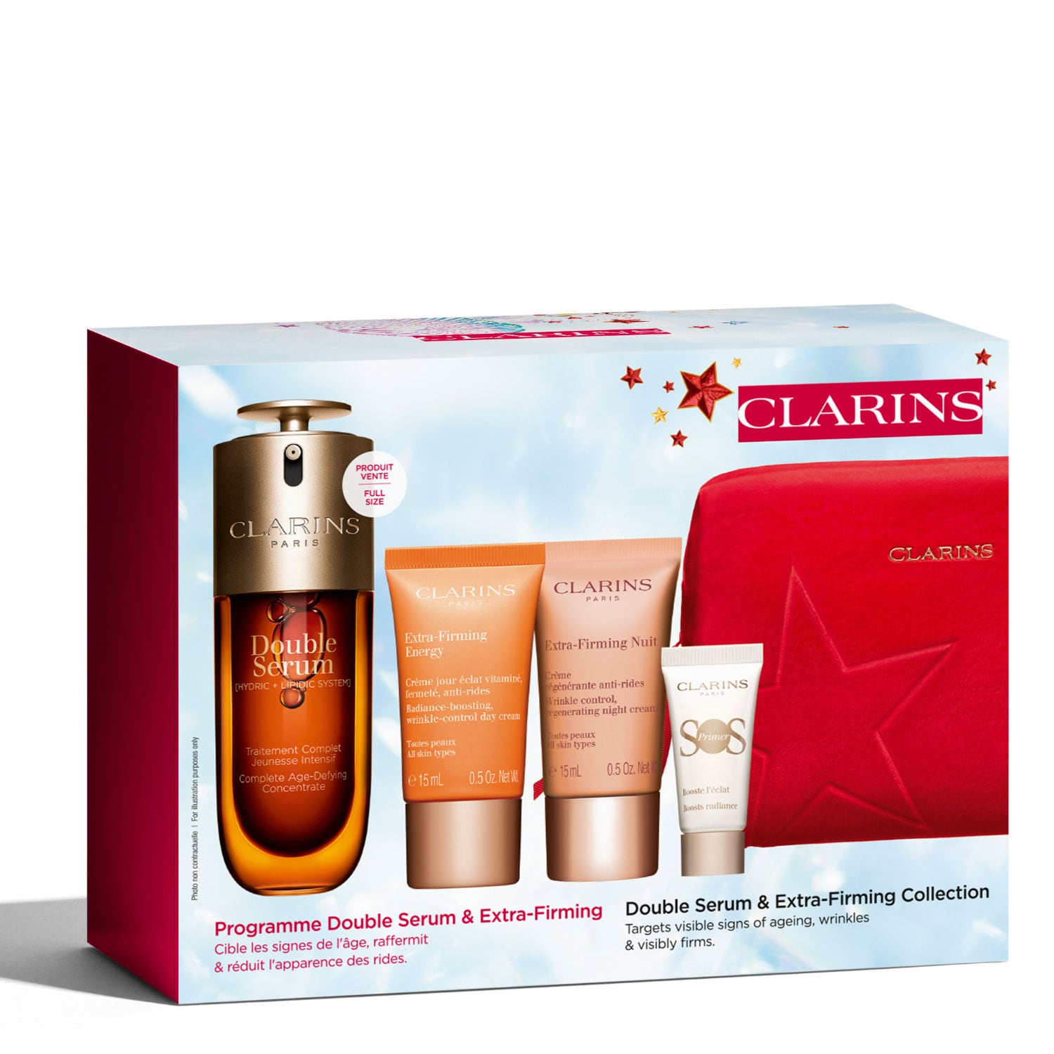 Clarins Set Double Serum & Extra Firming Cream - set ingrijire fata ...
