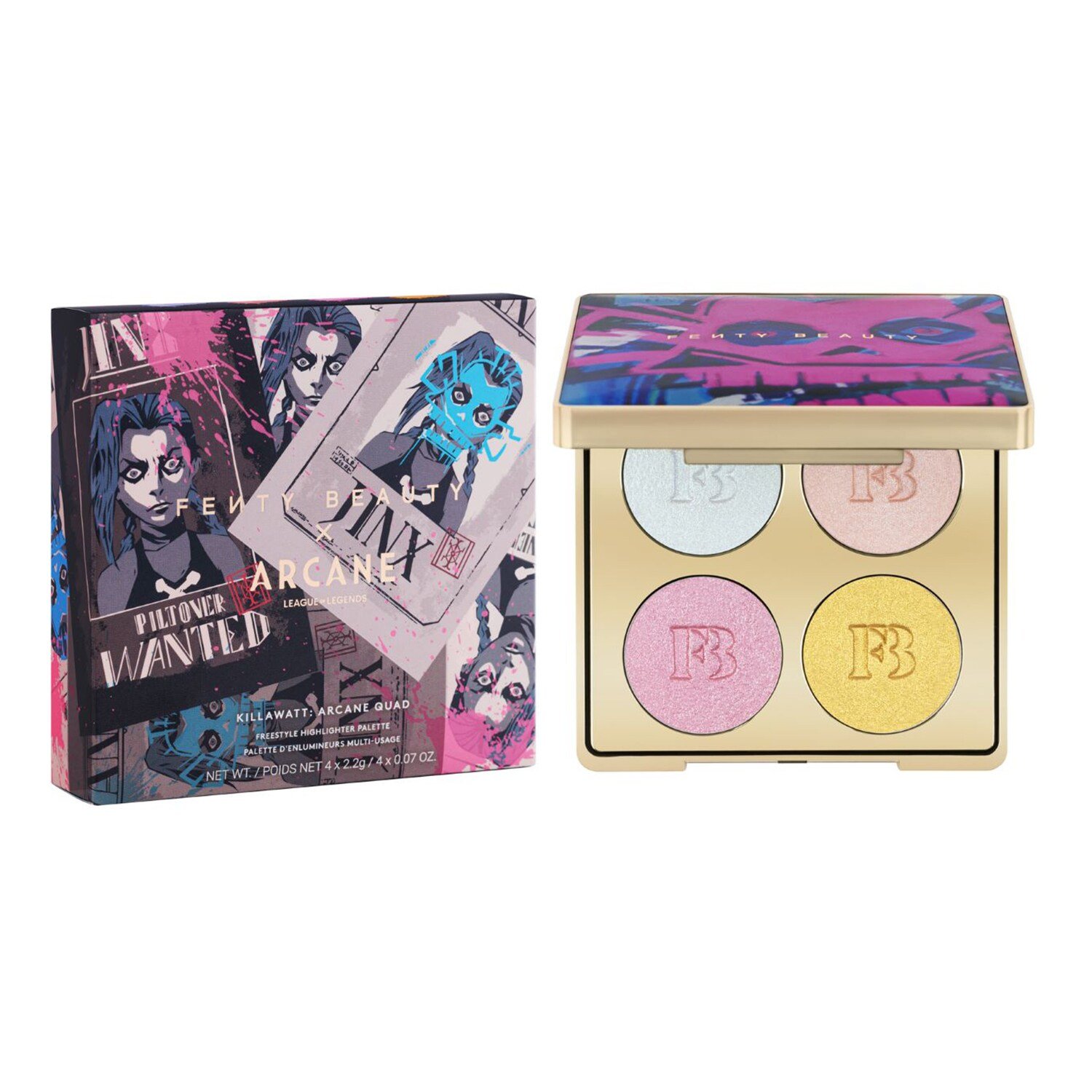 Arcane x Killawatt Highlighter Palette - Paleta iluminatoare de ten ...